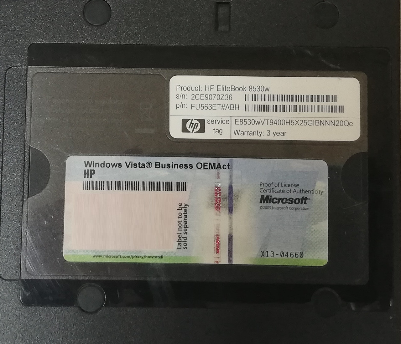 Ноутбук HP Compaq 6830S 512 MB 17" Intel Core 2 Duo P8400 2.26 ГГц ...