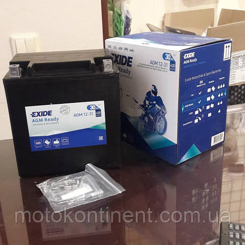 Купить Аккумулятор для мотоцикла гелевый EXIDE SLA12-31= AGM12-31 30 Ah ...