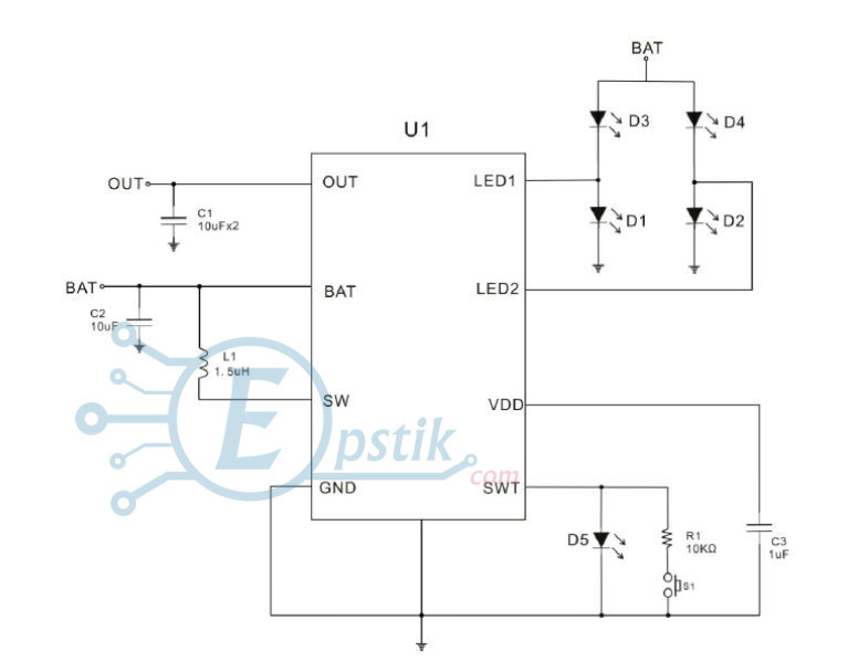 Купить TP4366, контроллер заряда Li-Ion, 4.2В 1000мА, SOP8, цена 16.80 ...
