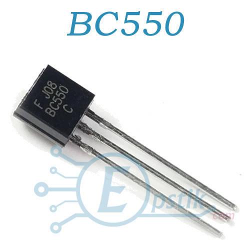 Купити BC550C, Транзистор біполярний NPN, 45В, 100мА, TO92, ціна 1.75 ...