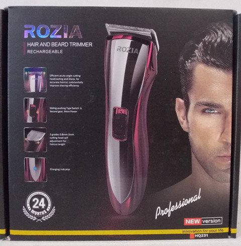 Универсальная машинка для стрижки Rozia HQ-231 сменные насадки встроенный аккумулятор, цена 572 ...