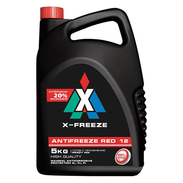 Купить Антифриз " X-Freeze Carbox" G-12 5 кг(готовый)крас, цена 418 ₴ — Prom.ua (ID#1047286295)