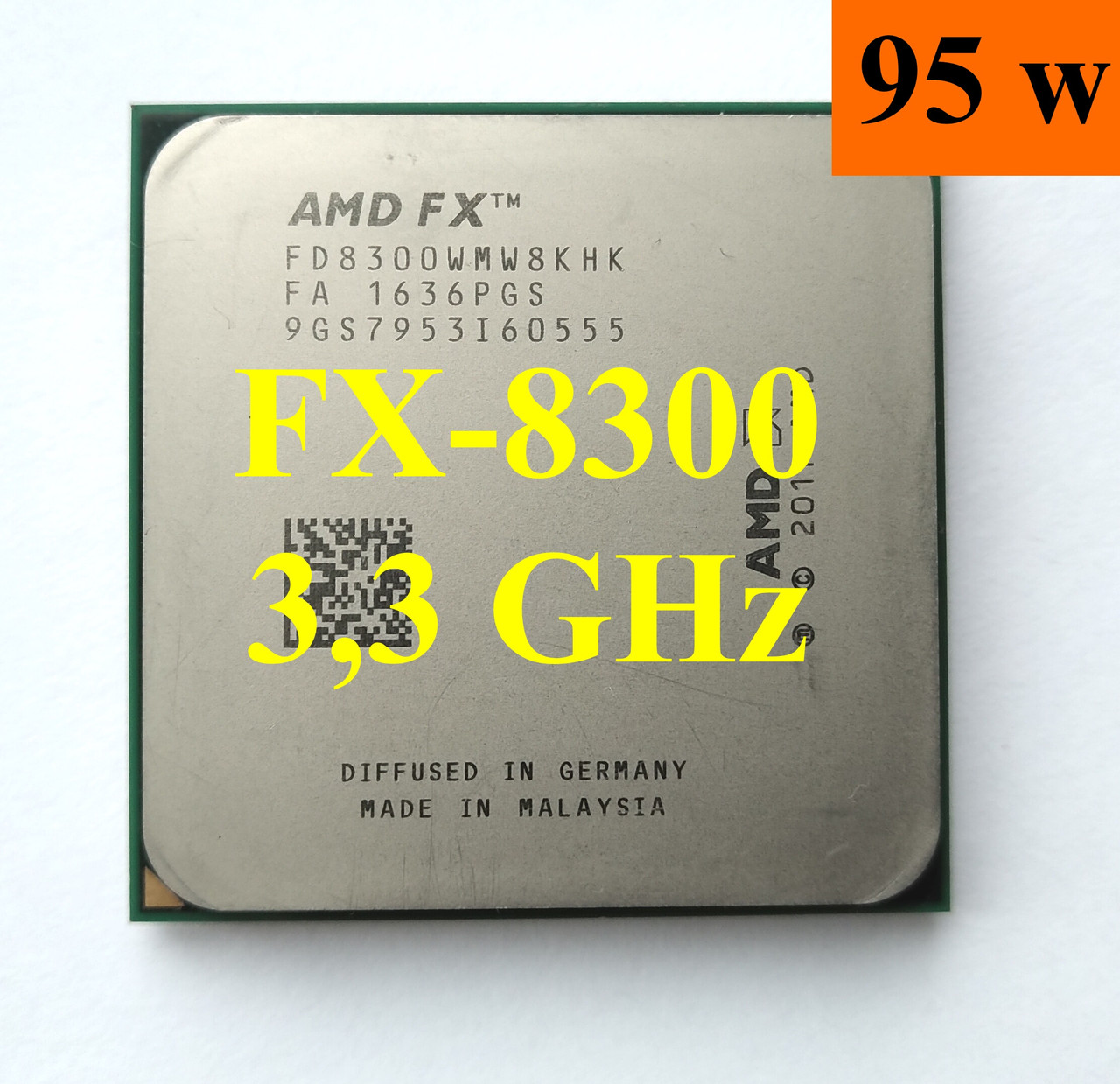 Процессор (б/у) AMD FX-8300, 3,3-4,2ГГц, sAM3+, Tray FD8300WMW8KHK (8100 8120 8140 8320 8310 ...