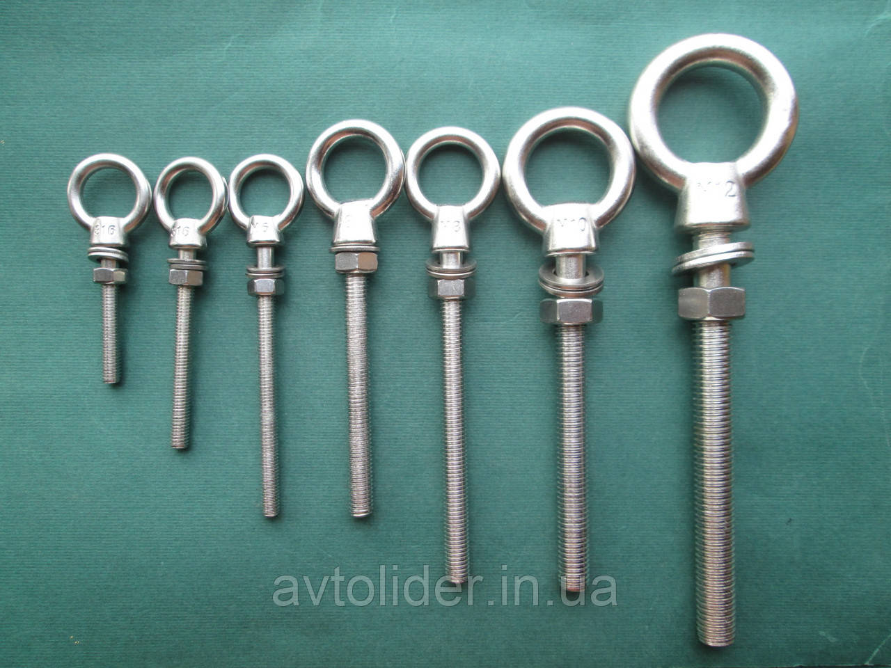 Рым-болт длинный, нержавеющая сталь А4 (AISI 316) (ID#39364612), цена ...