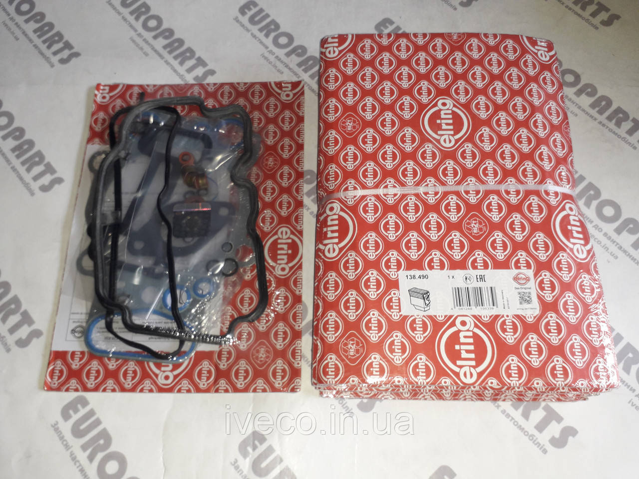 Комплект прокладок головки блока SCANIA 4 1754607 550469 Elring 138.490 ...