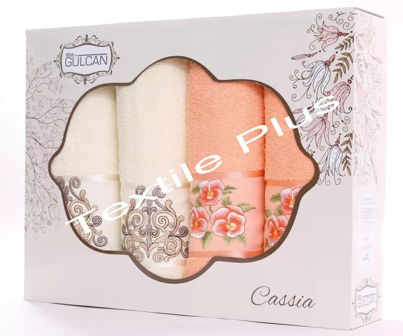 Набір рушників 4 шт Gulcan Cassia купити за найкращою ціною в Хмельницькому від компанії