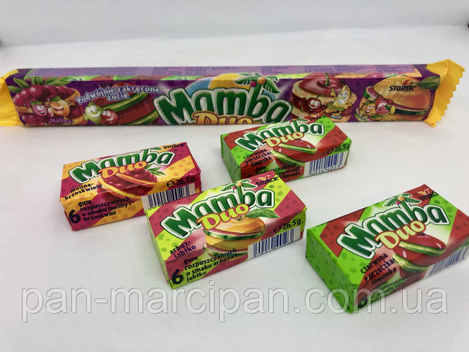 Купить Жуйки Mamba Duo 106г, цена 20 грн — Prom.ua (ID#1003226238)