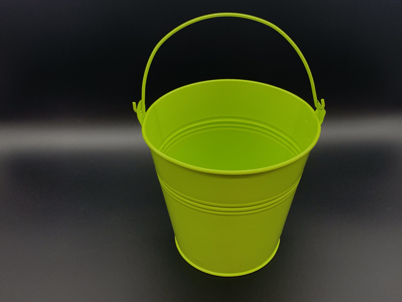 Ведерки для декора металлические разноцветные Цвет салатовый. 16х15см ...