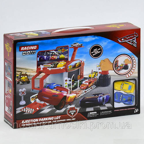 Купить Гараж парковка Тачки 6337 дорожные знаки, 2 машинки, цена 350 ...