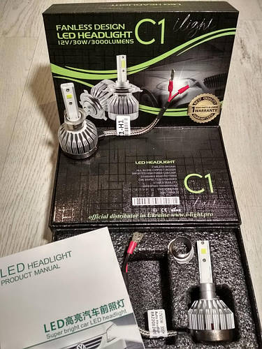 Светодиодные лампы авто LED C1 цоколь H1 (ID#1202867570), цена: 585 ...