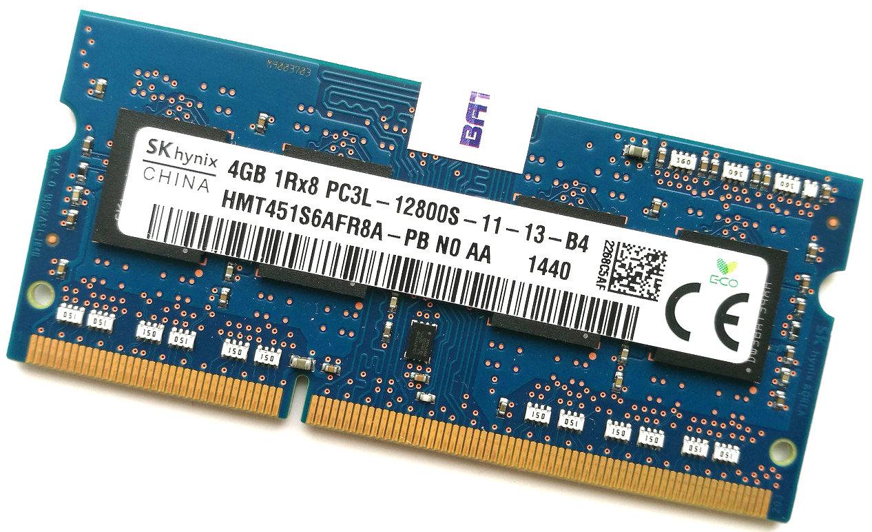 Оперативная память для ноутбука Hynix Sodimm Ddr3l 4gb 1600mhz 12800s