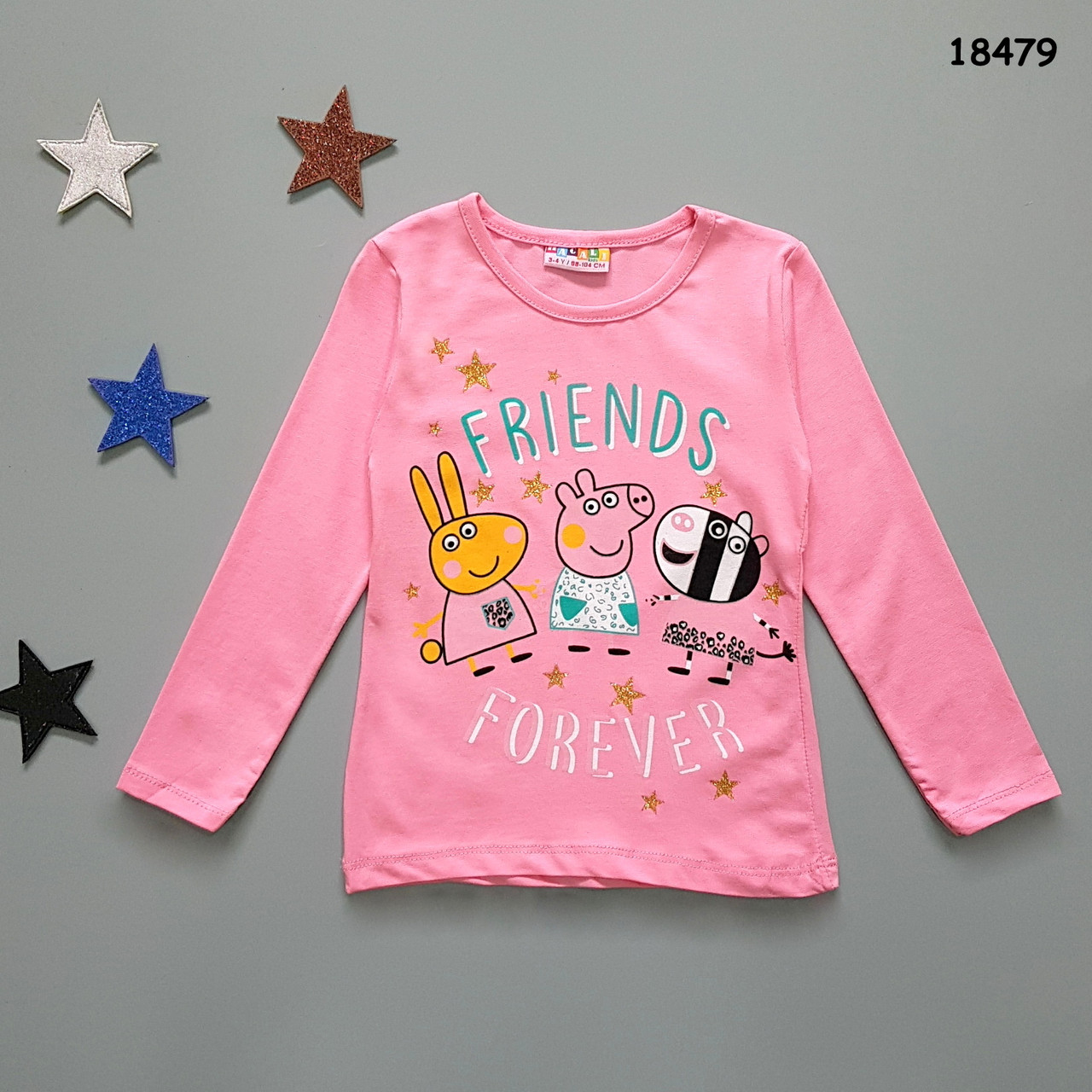 Лонгслив Peppa Pig для девочки., цена 153 грн — Prom.ua (ID#352287565)