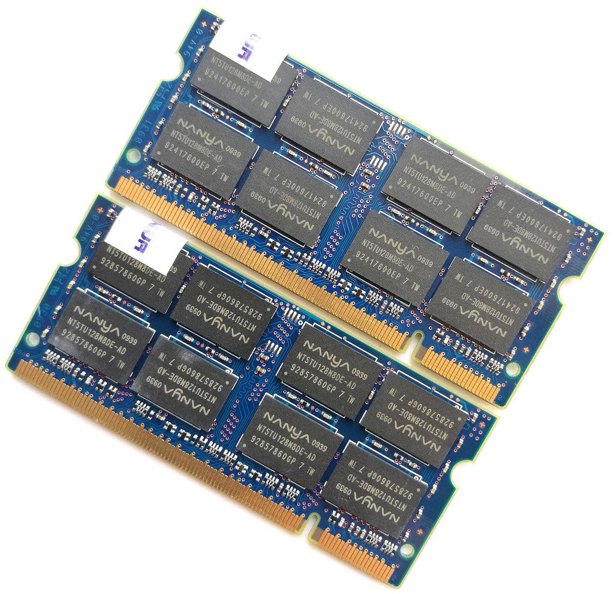 Оперативная память Nanya SODIMM DDR2 4Gb (2Gb+2Gb) 800MHz 6400S CL6 ...