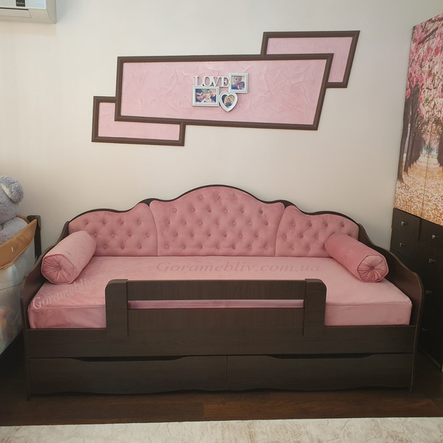 Детская кровать с мягкой спинкой "Л-6" Италия - купить по лучшей цене в ...