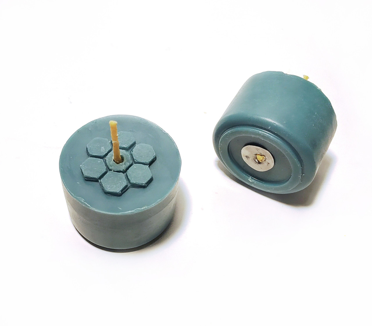 Синие чайные свечи из пчелиного воска Tea Lights Candles без гильзы ...