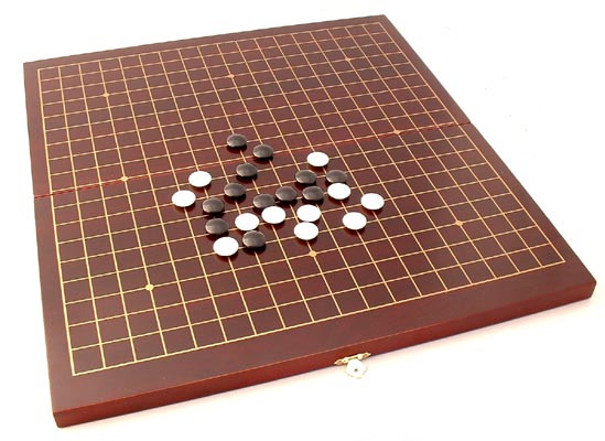 Комплект Настольная Игра Го со Складной Доской, Доска 47см., Камни 2см ...