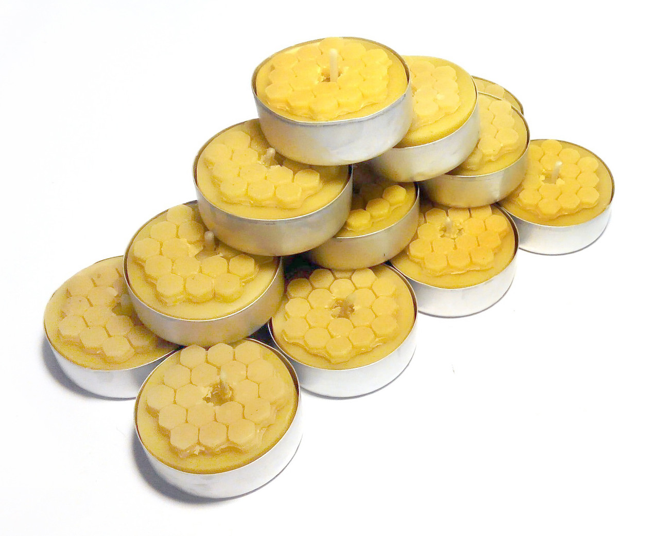 Чайные эко-свечи из пчелиного воска Tea Lights Candles, восковые свечи ...