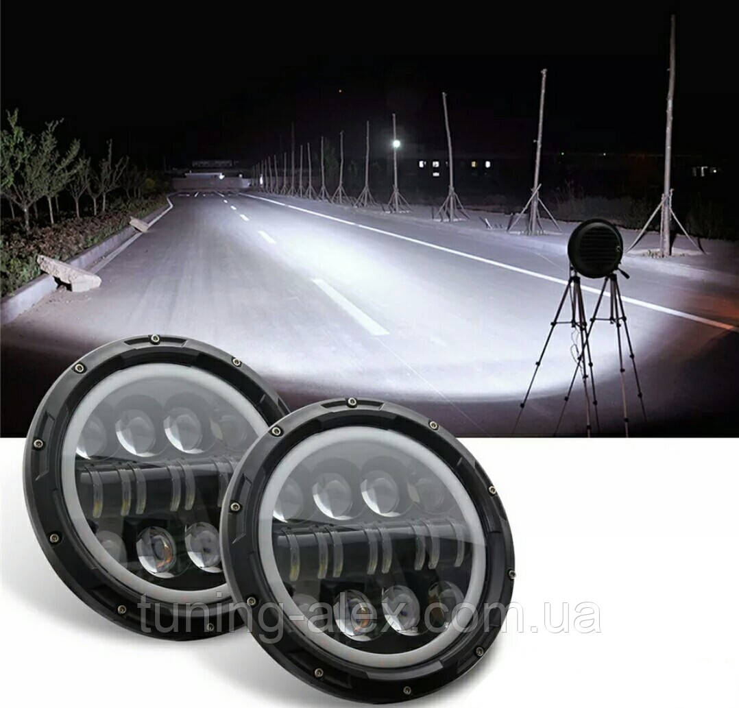 ФАРА СВЕТОДИОДНАЯ НИВА 2121/21213 / ВАЗ 2101/2102 / ГАЗ 24 / УАЗ 469 ...