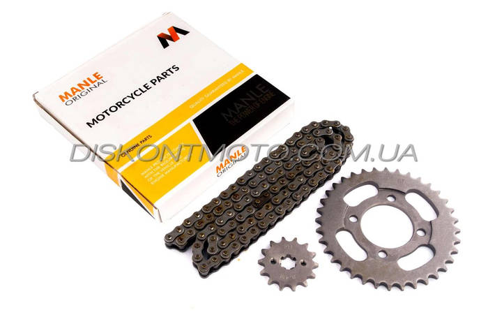 Зірки трансмісії (пара) Delta/Alpha 428-14T + 428-36T (+ланцюг 108L ...