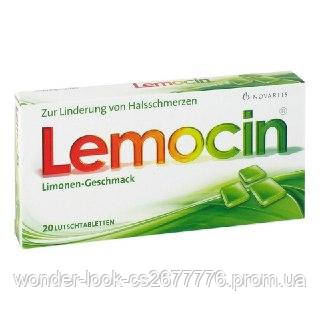 Lemocin таблетки для рассасывания при болях в горле 20 шт, цена 390 грн ...