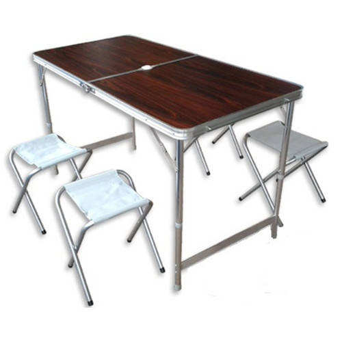 Набор для пикника Folding Table. Стол раскладной для пикника. Стол+4 ...
