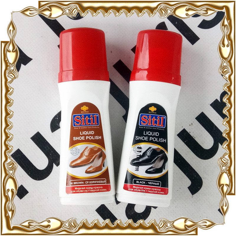 Жидкая крем-краска для обуви из гладкой кожи Sitil Liquid Shoe Polish ...