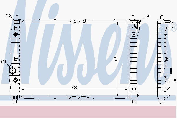 Купити Радиатор охлаждения CHEVROLET AVEO 1.5 (AT) (пр-во Nissens ...
