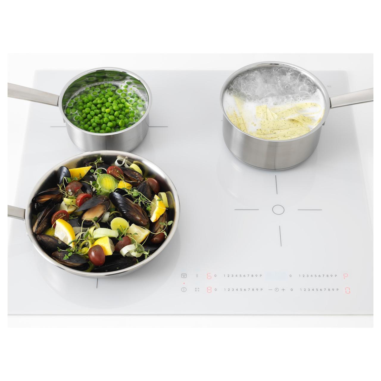 IKEA BEJUBLAD Индукционная варочная панель, белый (803.039.32), цена ...