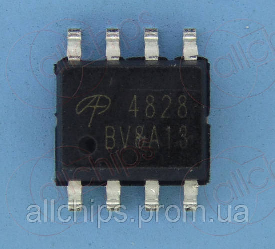 Купити MOSFET 60В 4.5 А AOS AO4828 SOP8 2шт в одному корпусі, ціна 122. ...