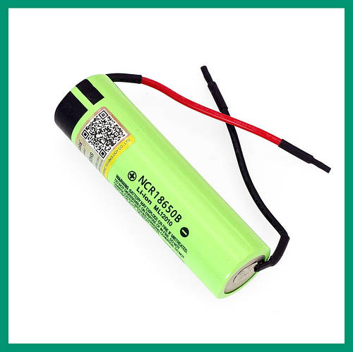 Купити Li-ion акумулятор 18650 3.7v 3400mah (з проводами) NCR18650B, ціна 104 грн - Prom.ua (ID ...