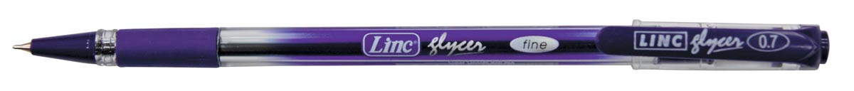 Ручка кульк/масл "Glyser" фіолетова 0,7 мм "LINC": продажа, цена в ...