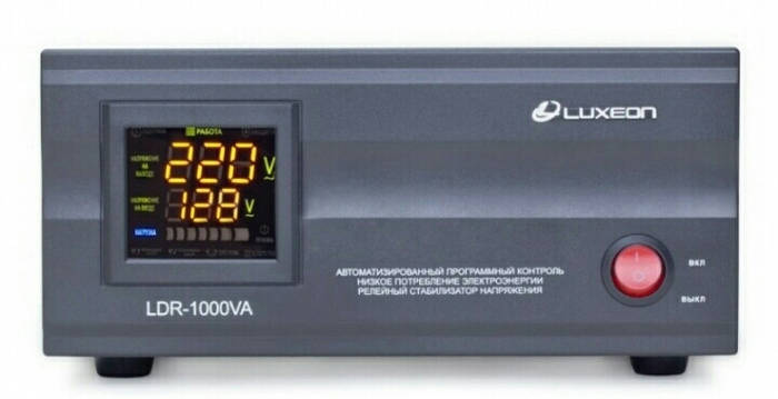 Стабилизатор напряженя LUXEON LDR-1000VA (ID#6733355), цена: 1722 ₴, купить на Prom.ua