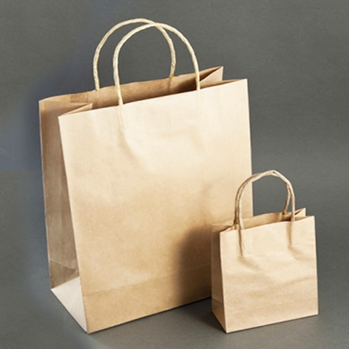 Пакет бумажный крафтовый с ручками 280х145х340 Стандарт 100шт: продажа ...