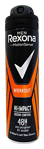 Антиперспірант аерозоль Rexona Men Workout Hi-Impact Тренування - 150 ...