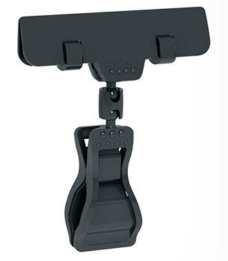 Цінникотримач на прищіпці з широким зажимом FX-CLAMP 0, Прозорий Чорний, 0 (ID#1072291780), ціна ...