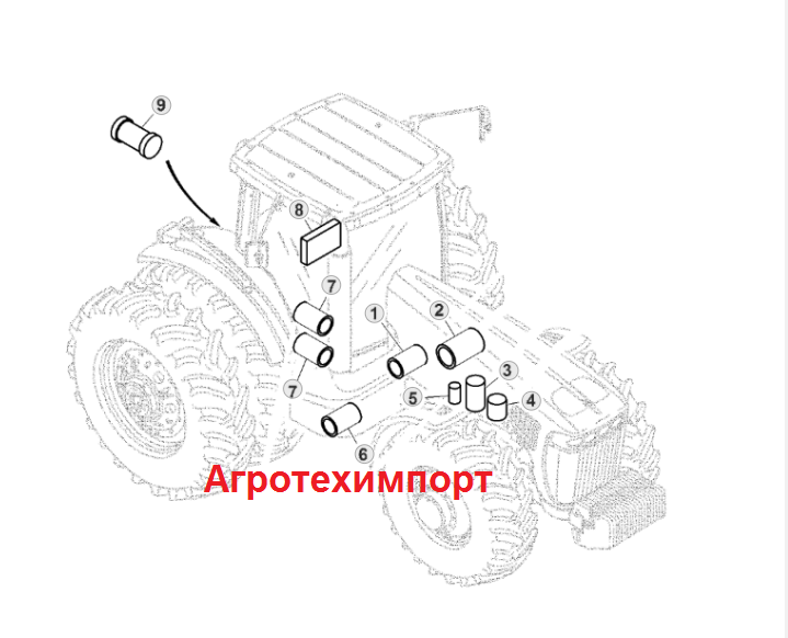 Фильтры для трактора John Deere 8430, Джон Дир, воздушный, топливный ...