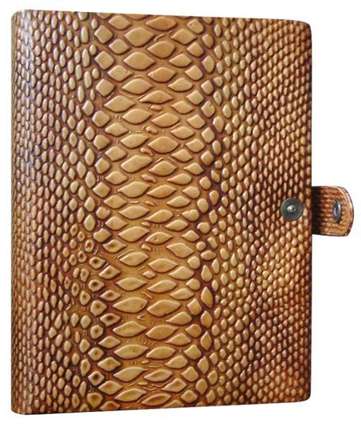 Ежедневник А5 Формата в Кожаном Переплете Закрывается на Кнопку"Змея ...