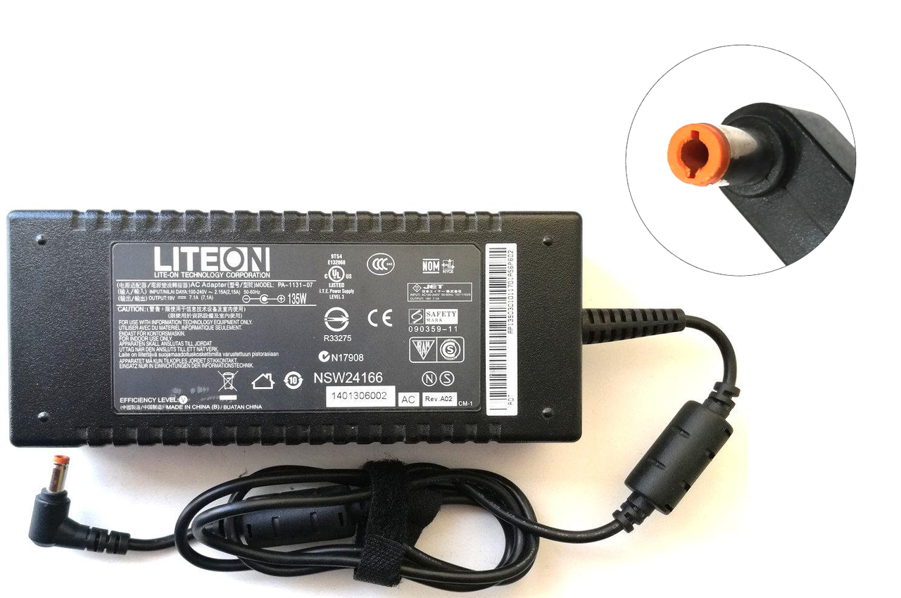 Блок питания Liteon 135W 19V 7.1A 090359-11 (PA-1131-07) 5.5x2.5 мм Б/У ...
