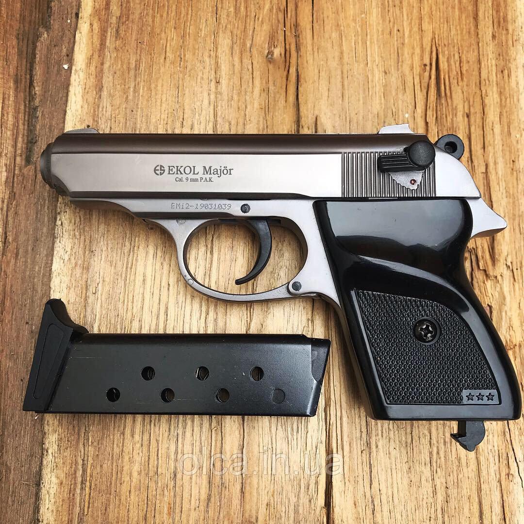 Стартовий пістолет EKOL MAJOR Fume 9 мм + патрони STS 50 шт. от ...