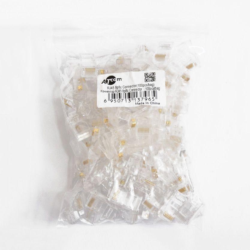 Купити Конектор Rj45 Atcom Rj45 8p8c Cat 5e ціна 3 06 ₴ Prom Ua Id 1081113921