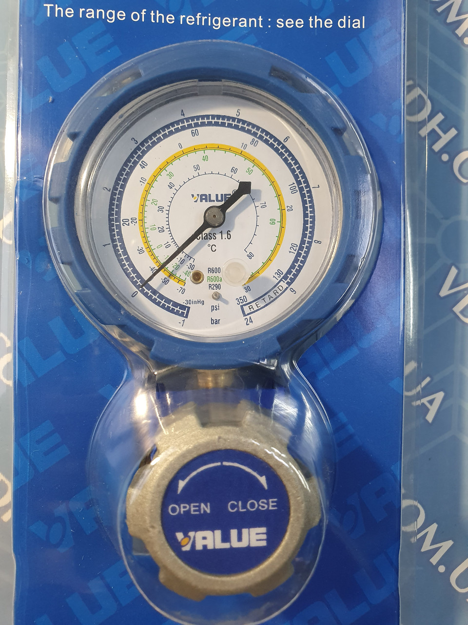Манометр. колектор одновентильний VALUE VMG -1-U-L (R 600,600a,290 ...