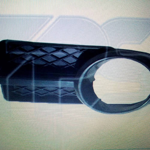 Левая решетка Шевролет Авео T250 в бампере с отв. (комплект с черн ...