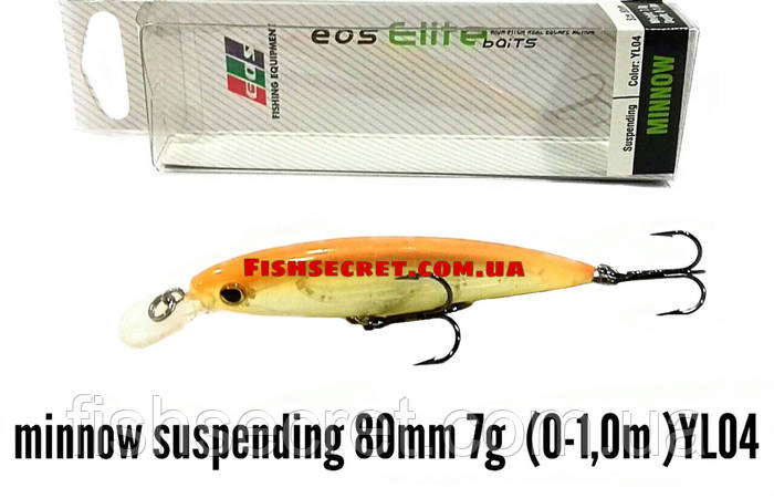 Воблер EOS minnow suspending 80мм 7g (0-1.0 м) YL04 (ID#1082176848 ...