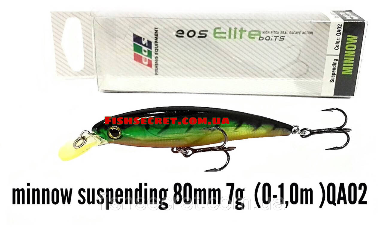 Воблер EOS minnow suspending 80мм 7g (0-1.0 м) QA02 (ID#1082176850 ...