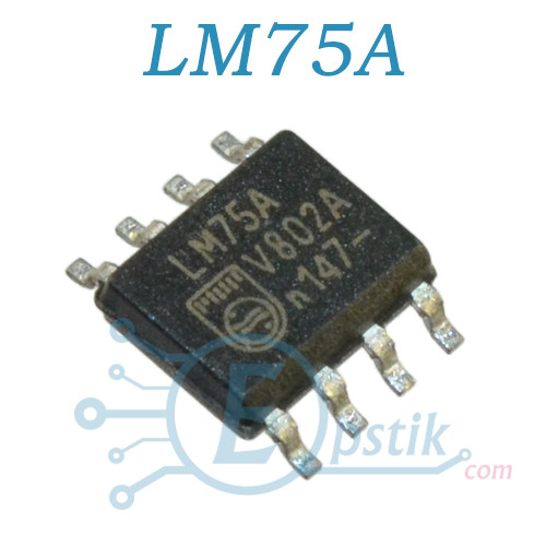 LM75A цифровой датчик температуры (термодатчик) SOP8: продажа, цена в ...