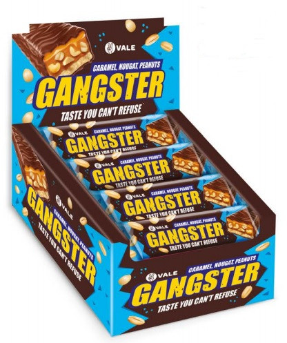 Батончик Gangster арахис и нуга 50 г 20 шт/уп 120шт/ящ (ID#1083999271 ...