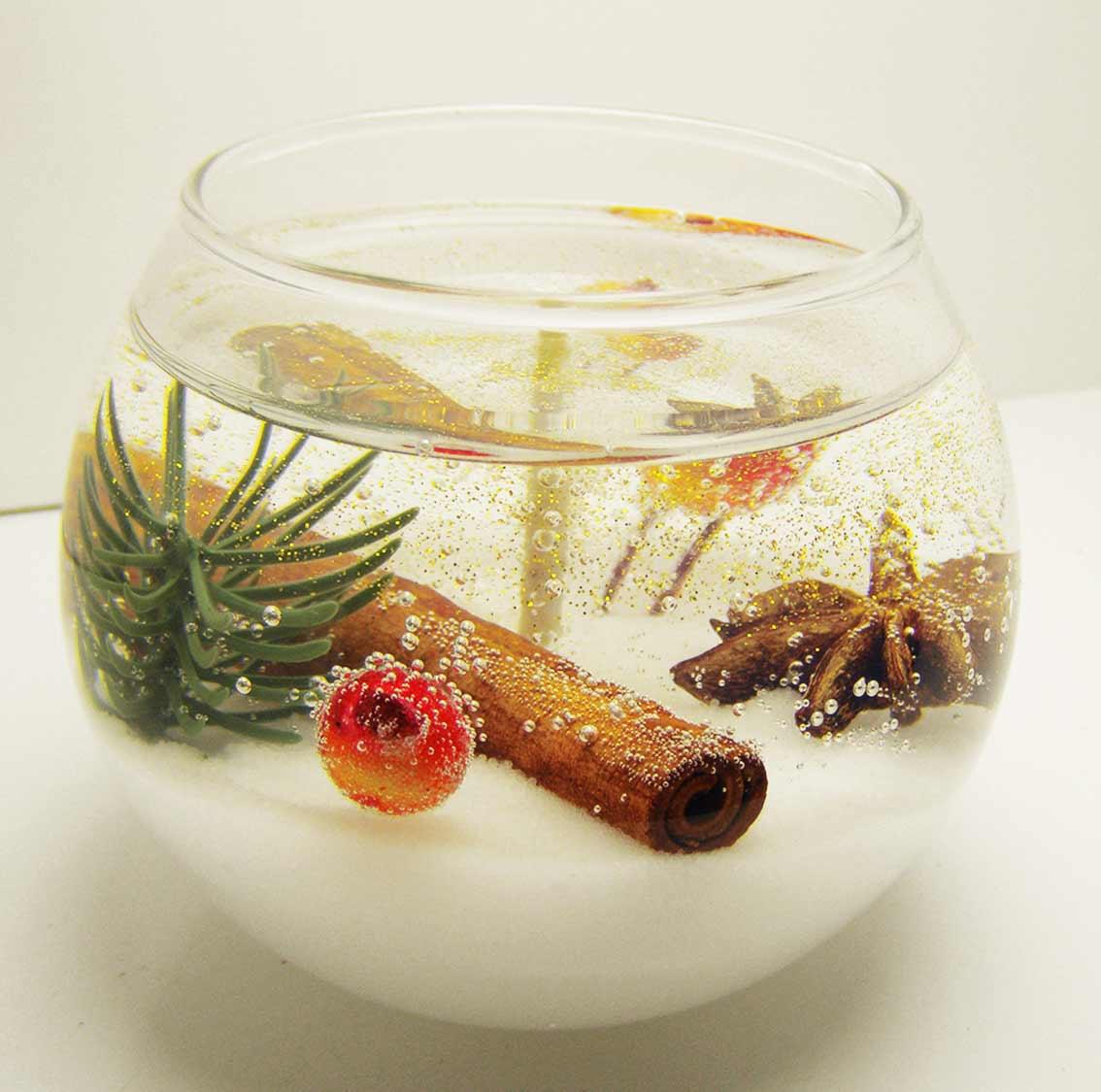 Декоративна гелева свічка Чародійка куля новорічна з корицею Id 625327394 цена 320 ₴ купить