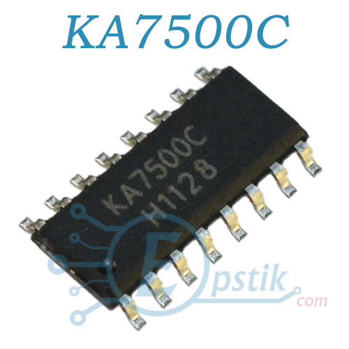 KA7500C, ШИМ контроллер, 40В-7В питание, 300кГц, SOP16: продажа, цена в ...
