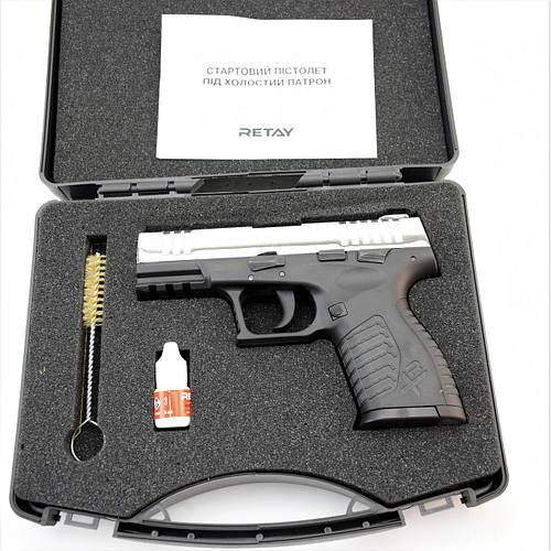 Купити Пістолет стартовий Retay XR, 9мм. Колір - Nickel, ціна 2440 грн ...