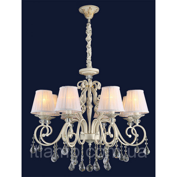 Купить Люстра с абажурами в стиле прованс Levistella 755MK30005-8 WT ...